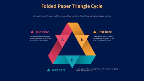 Folded Paper Triangle Cycle Diagram|List