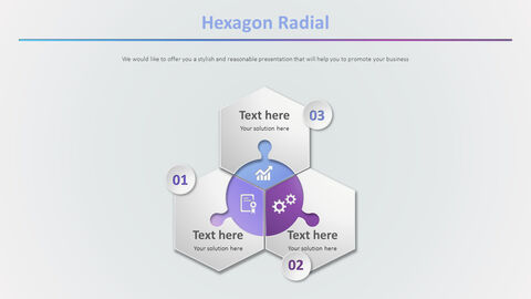 Hexagon Radial Diagram