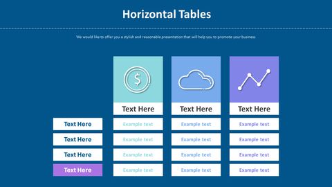 Horizontal Tables Diagram
