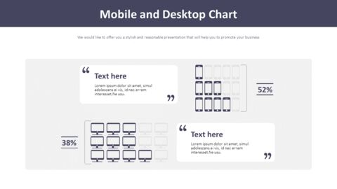 Mobile and Desktop Chart Diagram|Graph