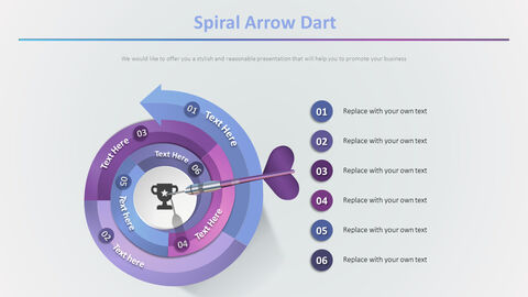 Spiral Arrow Dart Diagram