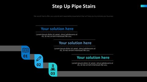 Step Up Pipe Stairs Diagram|Process