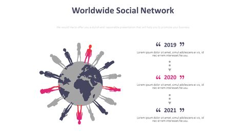 Worldwide Social Network Diagram
