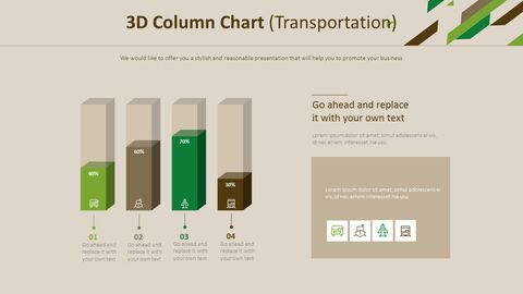 3D Column Chart (Transportation)