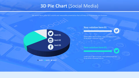 3D Pie Chart (Social Media)