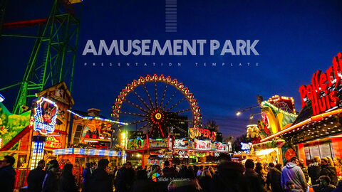 Amusement park Easy Presentation Template