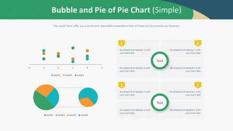 Bubble and Pie of Pie Chart (Simple)