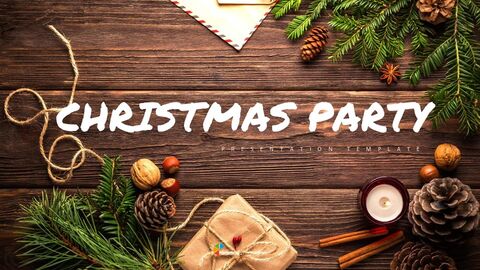 Christmas Party Easy Google Slides Template|Culture