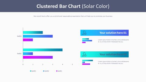 Clustered Bar Chart (Solar Color)