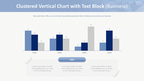 Clustered Vertical Chart with Text Block (Business)