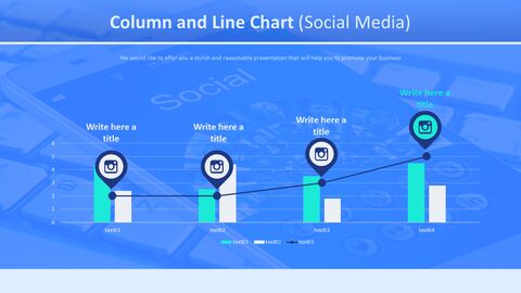 Column and Line Chart (Social Media)