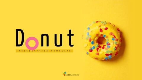 Donut Simple Google Slides Templates|Food