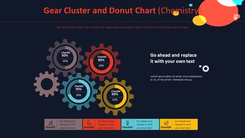 기어 클러스터 및 도넛 형 차트 (화학)