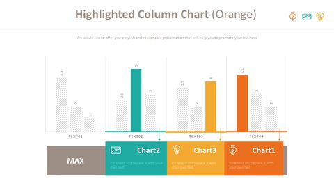 Highlighted Column Chart (Orange)