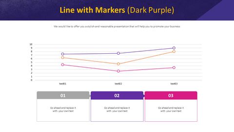 Line with Markers (Dark Purple)|Chart