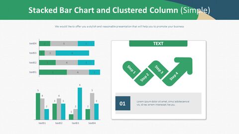 Stacked Bar Chart and Clustered Column (Simple)