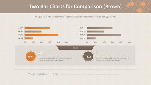 Two Bar Charts for Comparison (Brown)