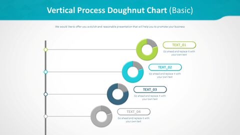 Vertical Process Doughnut Chart (Basic)