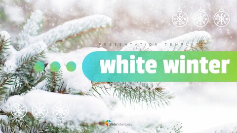 White winter Easy Google Slides|Nature