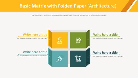 Basic Matrix with Folded Paper Diagram (Architecture)