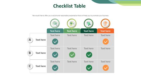 Checklist Table Diagram
