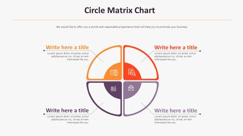 Circle Matrix Chart Diagram