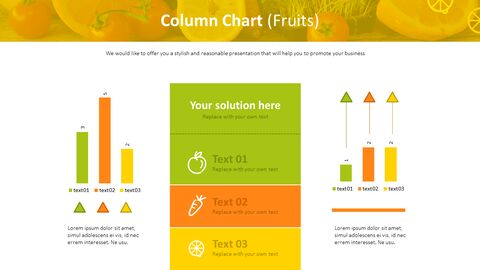 Column Chart (Fruits)