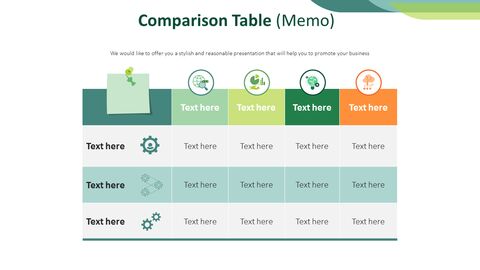 Comparison Table Diagram (Memo)