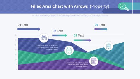Filled Area Chart with Arrows (Property)