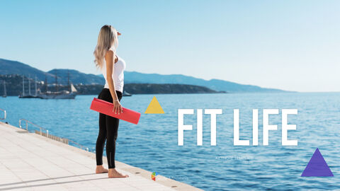 Fit Life Keynote Presentation Template|Lifestyle