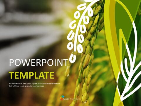 Free Powerpoint Template - An Ear of Rice