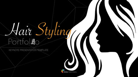 Hair Styling Portfolio Keynote mac