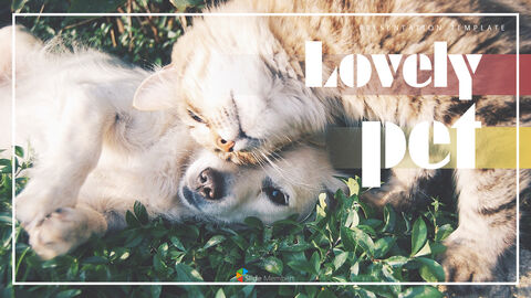 Lovely Pet Simple PowerPoint Templates