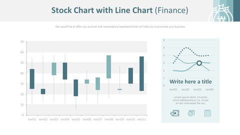 Stock Chart with Line Chart (Finance)