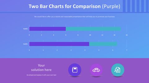 Two Bar Charts for Comparison (Purple)