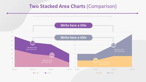 Two Stacked Area Charts (Comparison)