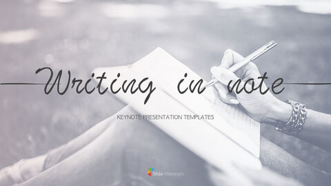 Writing in Note Keynote Templates