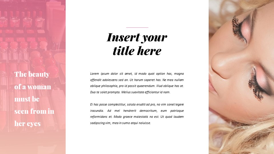 Cosmetic & Makeup Google Slides Presentation