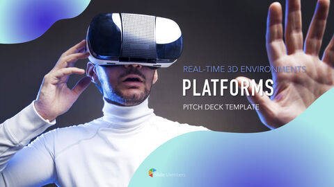 3D Platforms Pitch Deck Simple Keynote Template