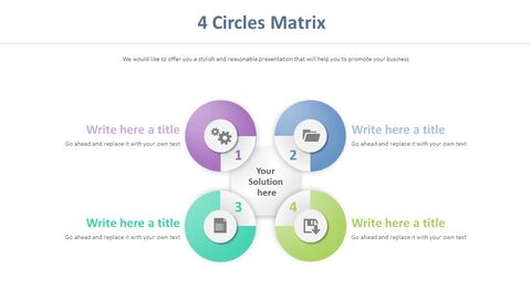 4 Circles Matrix Diagram