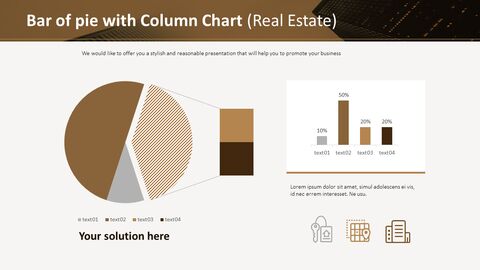 Bar of pie with Column Chart (Real Estate)