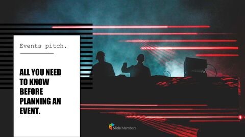 Event Pitch Google Slides Template Design