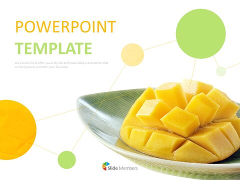 Free PPT Sample - Slices of Mango