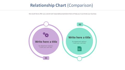 Relationship Chart Diagram (Comparison)