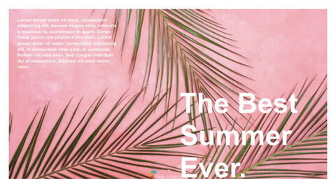Summer Theme Simple Keynote Template