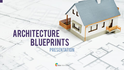 Architecture Blueprints PowerPoint Templates