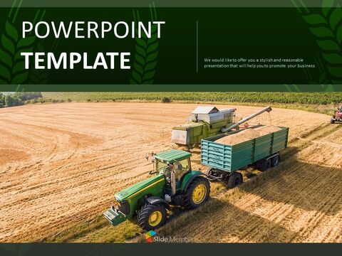 Free PPT Template - Farming Machines