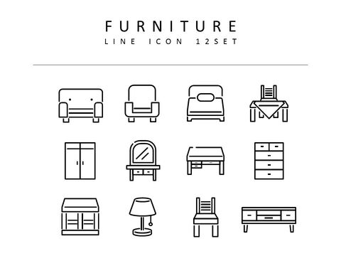 Furniture Vector Icons