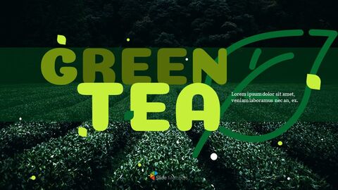 Green Tea Google Slides Template Diagrams Design