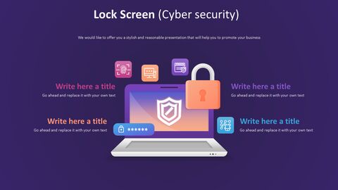 Cyber security pitch deck Keynote Templates